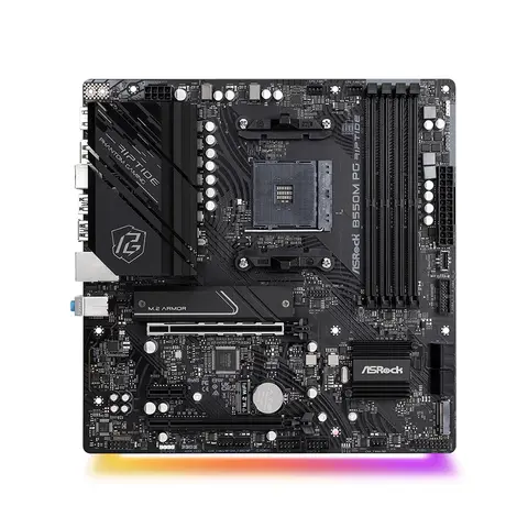 ASRock B550M PG RIPTIDE Motherboard Support Ryzen 5 3600 5600 5700X3D ...