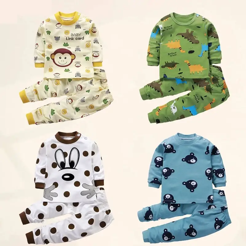 Cute Cotton Kids' Sets For Autumn Winter, Perfect Christmas Gift.