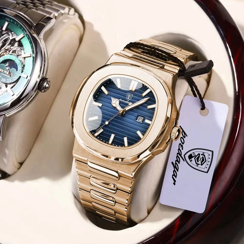 Reloj De Cuarzo Poedagar De Lujo Para Hombre, Resistente Al