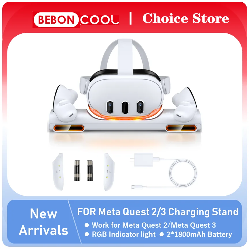 Beboncool Vc4000 Vr Charging Dock With Led And Rgb Controller Stand