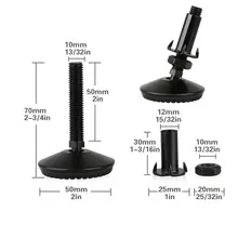 Heavy Duty Adjustable Leveling Feet, 4Pcs Black Adjuster Furniture ...