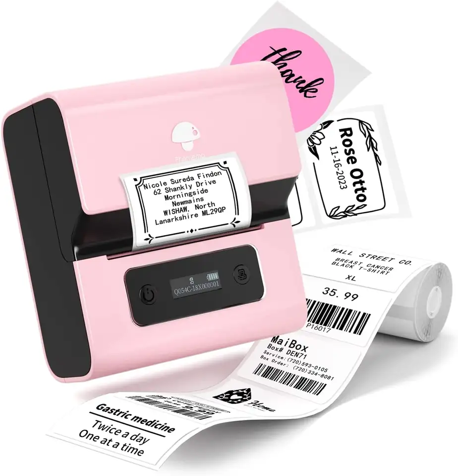 Thermal Label Printer, Bluetooth Barcode Stickers, Phomemo M221 Mini ...