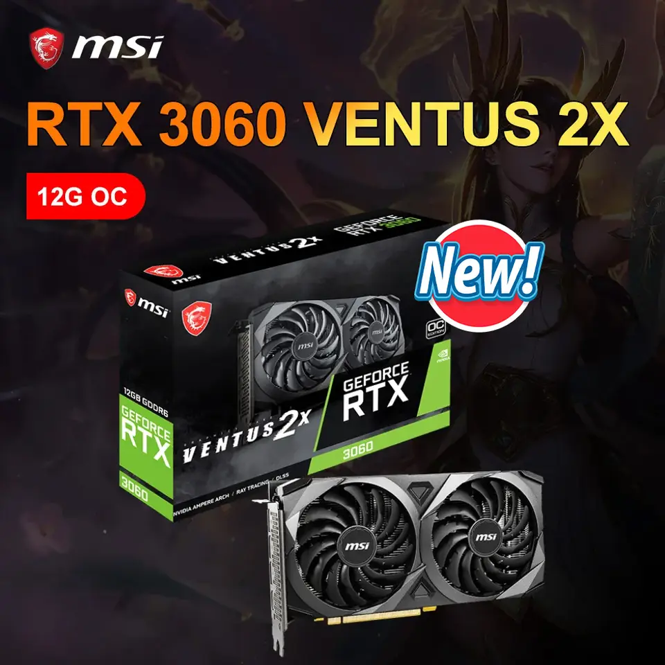 High-Performance Msi Rtx 3060 Ti 8Gb Gddr6X | Game-Ready Graphics Card!