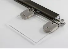 Sliding Glass Door Track For Solid Wood, Bathroom, Push-Pull Smooth.