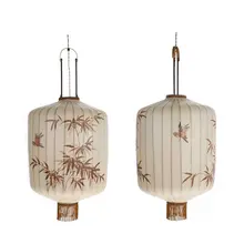 New Chinese Fabric Lantern Lamp For Restaurant Living Room Retro Hotel ...