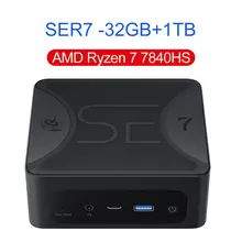 New Beelink SER7 Ryzen7 7840HS Up to 65W Mini PC DDR5 32GB SSD 1T NVME ...