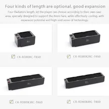 Bykski Pure Copper Radiator , 60mm Thick For 8cm Fan High-performance ...