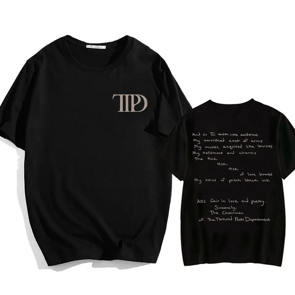 Ttpd T-Shirt, Comfy Cotton Casual Wear For Men & Women This Summer!