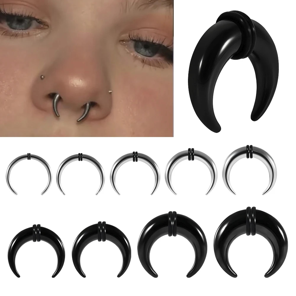 The Ultimate Guide to Choosing and Wearing a Gauged Nose Crescent ...