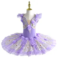 Professional Ballet Tutu Girls Blue Pink Platter Pancake Tutu Ballerina ...