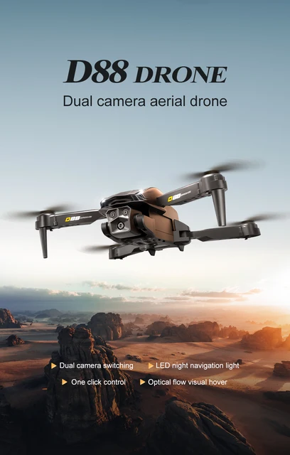 Xiaomi MIJIA D88 UAV 8K Optical Flow Three Camera GPS Fixed Height Aerial Photography Quadcopter 10000m Remote Control Aircraft AliExpress