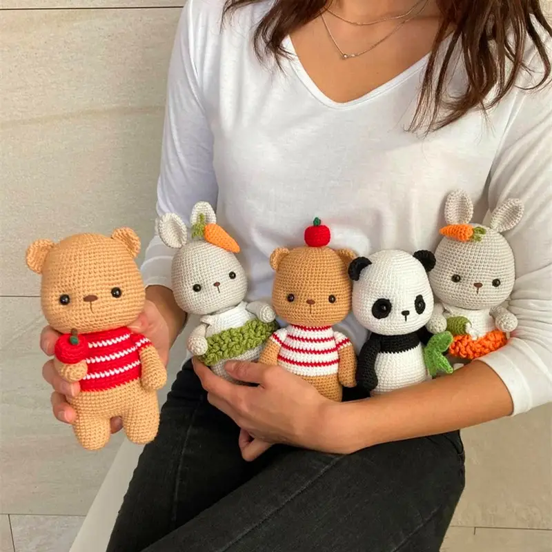 DIY Wool Material Bag, Crochet Weaving Cute Animal, Creative Handmade ...