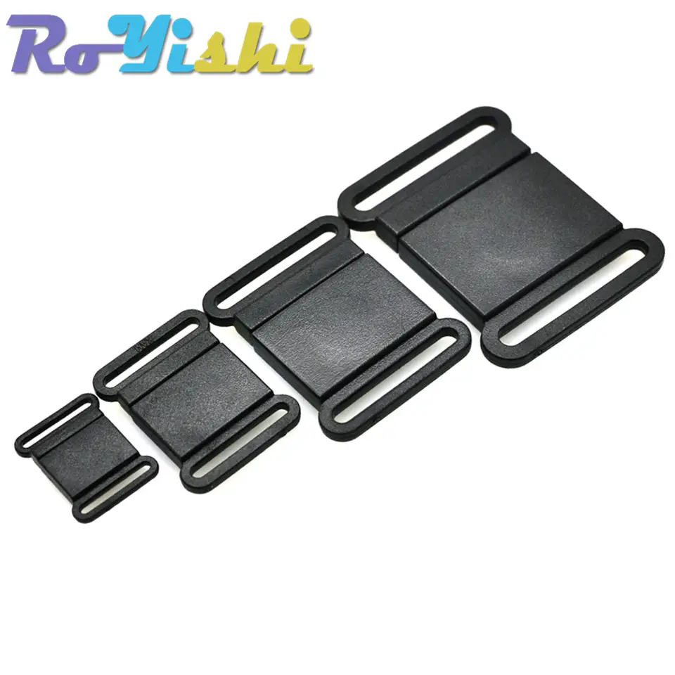 10 Pcs/Pack Plastic Safty Breakaway Bra Buckles Webbing 10mm 15mm 20mm ...