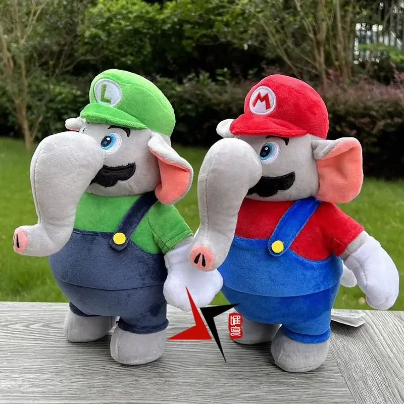 26Cm Soft Plush Luigi Figurine, Kawaii Super Mario Gift For Kids.