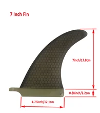 7 Inch Fin Black