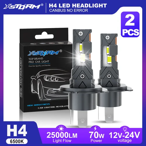 Xstorm H4 Faro Led 25000Lm 70W H7 Bombillas Led Canbus Sin