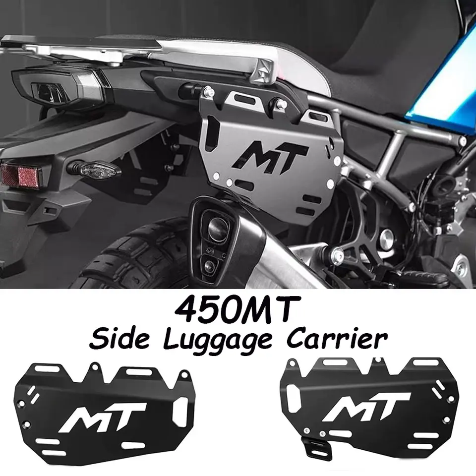High-Quality Cfmoto 450Mt Side Bag Bracket For Travel Storage.