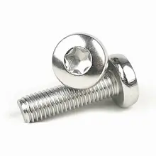 5/10/50pcs GB2672 SUS304 M1.4 M1.6 M2 M2.5 M3 M4 M5 M6 M8 Six - Lobe 304 Stainless Steel Pan ...