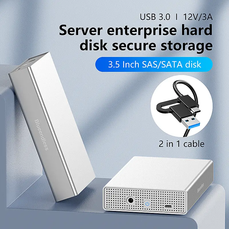 Blueendless Sas Hard Drive Enclosure – Boost Your Data Speed Up To 5Gbps!
