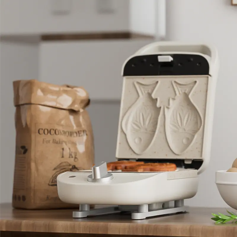 Ceramic Enamel Coated Sandwich Maker, Timed Waffle And Toast Appliance.