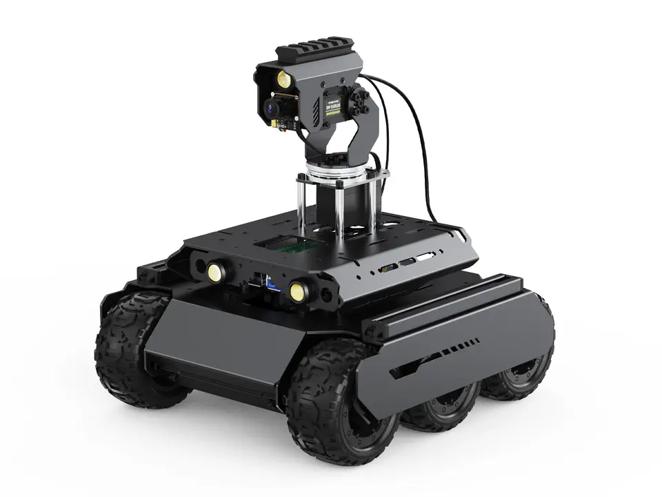 Ugv Beast Ai Robot, Dual Controllers, Metal Body, Raspberry Pi Compatible