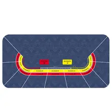 Customized Texas Hold'em Poker Mat Baccarat Blackjack Suede Rubber ...