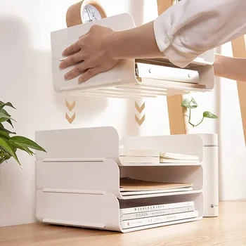 Multi-use Simple Styles Sturdy Storage Box Stackable Desktop File ...