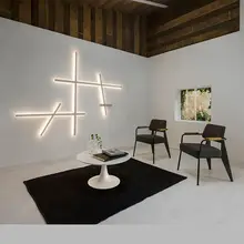 Modern LED Line Wall Lamps for Background Wall Bedroom Living Room ...