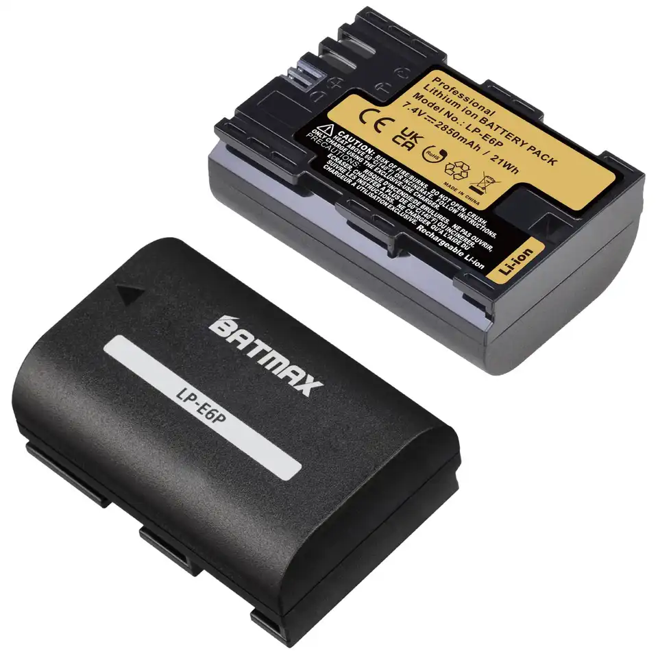 High-Capacity Batmax Lp-E6P Battery For Canon Eos R5/R6/R7/Eos 5Ds R.
