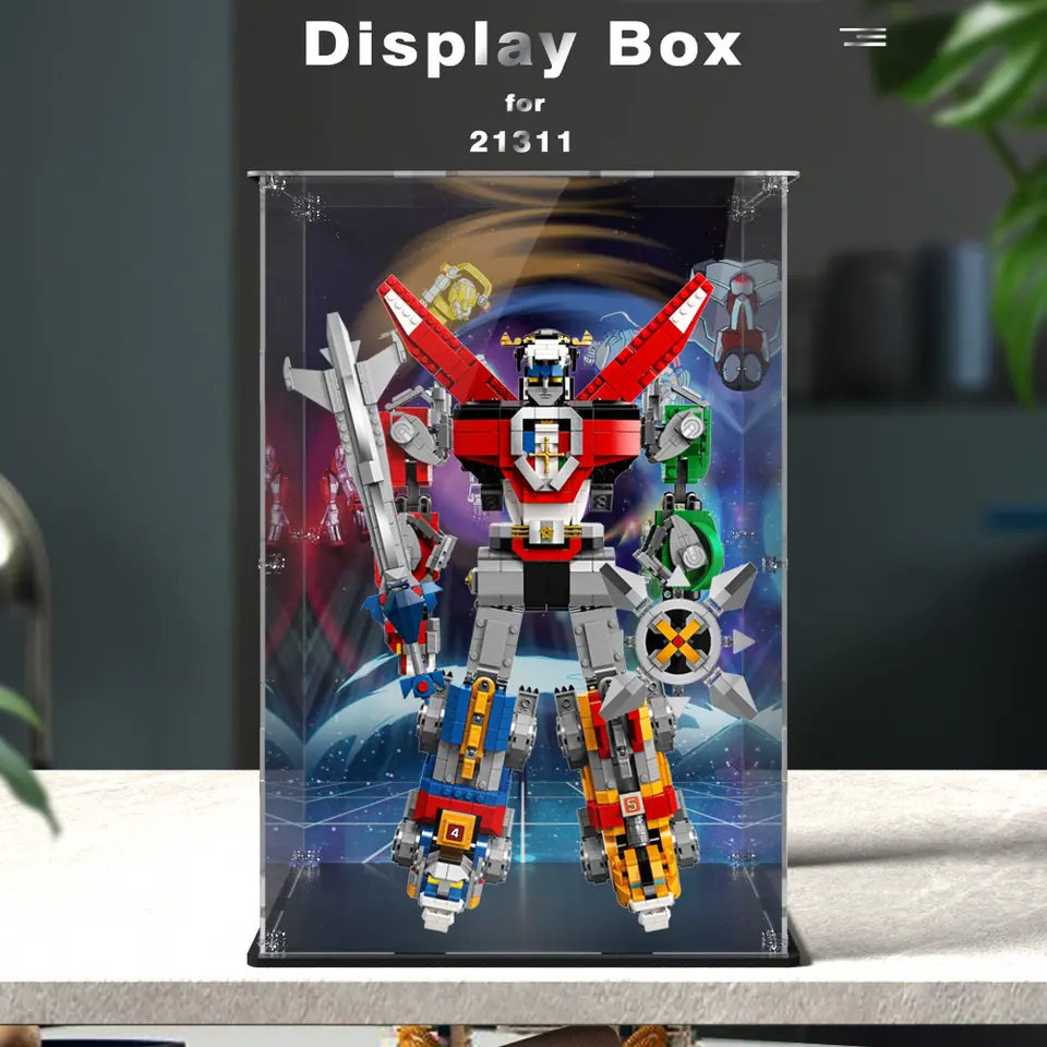 Acrylic display box for lego 21311 display case for Voltron building ...