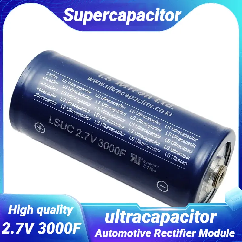 2.7V 3000F Super Farad lsuc cylindrical capacitor High frequency ...