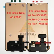 AMOLED Original For Infinix Note 40 Pro 4G X6850 5G X6851 LCD Note 40 ...