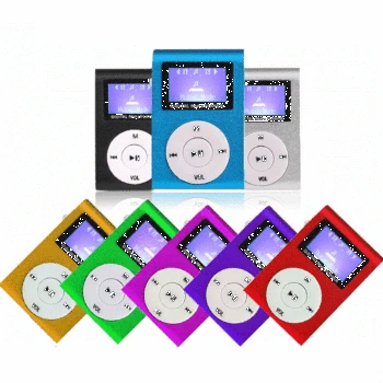 Metal clip with screen MP3 music player Mini portable clip MP3 Student ...