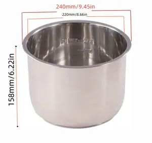 1pcs Stainless Steel Inner Cooking Pot 6 Quart for Instant Pot IP POT SS304 60 AliExpress