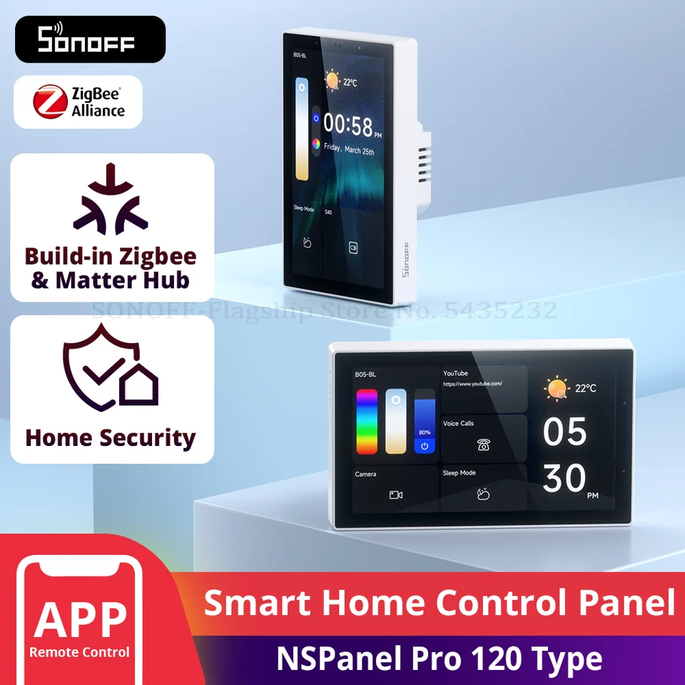 Sonoff Nspanel Pro 120 Smart Thermostat Remote Control - Diy Home ...