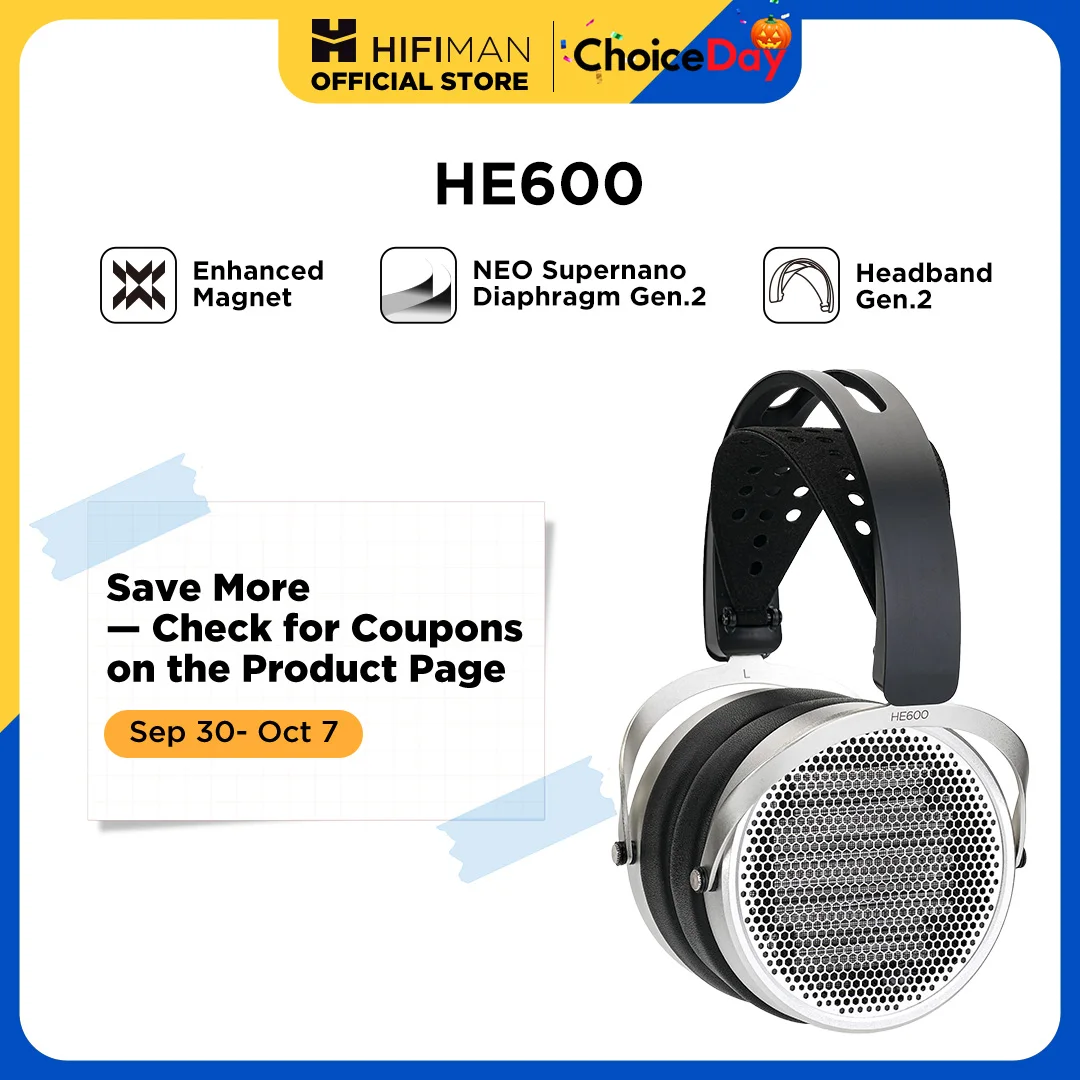 Preisvergleich für HIFIMAN HE600 Over-Ear-Kopfhörer in voller Größe mit ...