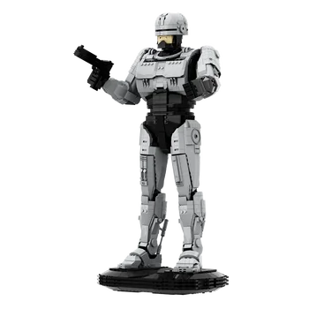 Gobricks-Robot Robocop MOC, Robot mecánico de guerra, policía, figura ...