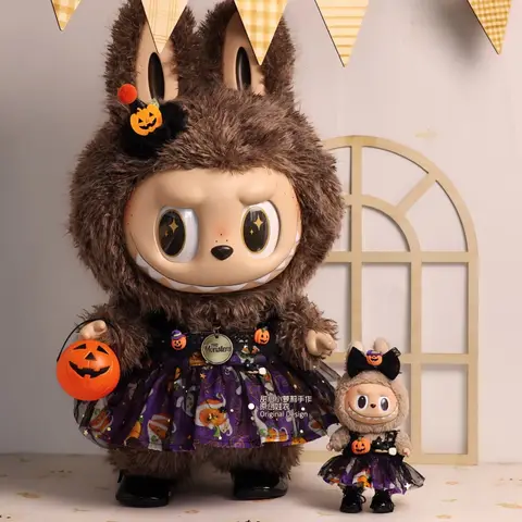 2025 nueva gran oferta el monstruo 58cm Zimomo esmalte Labubu muñeca ...