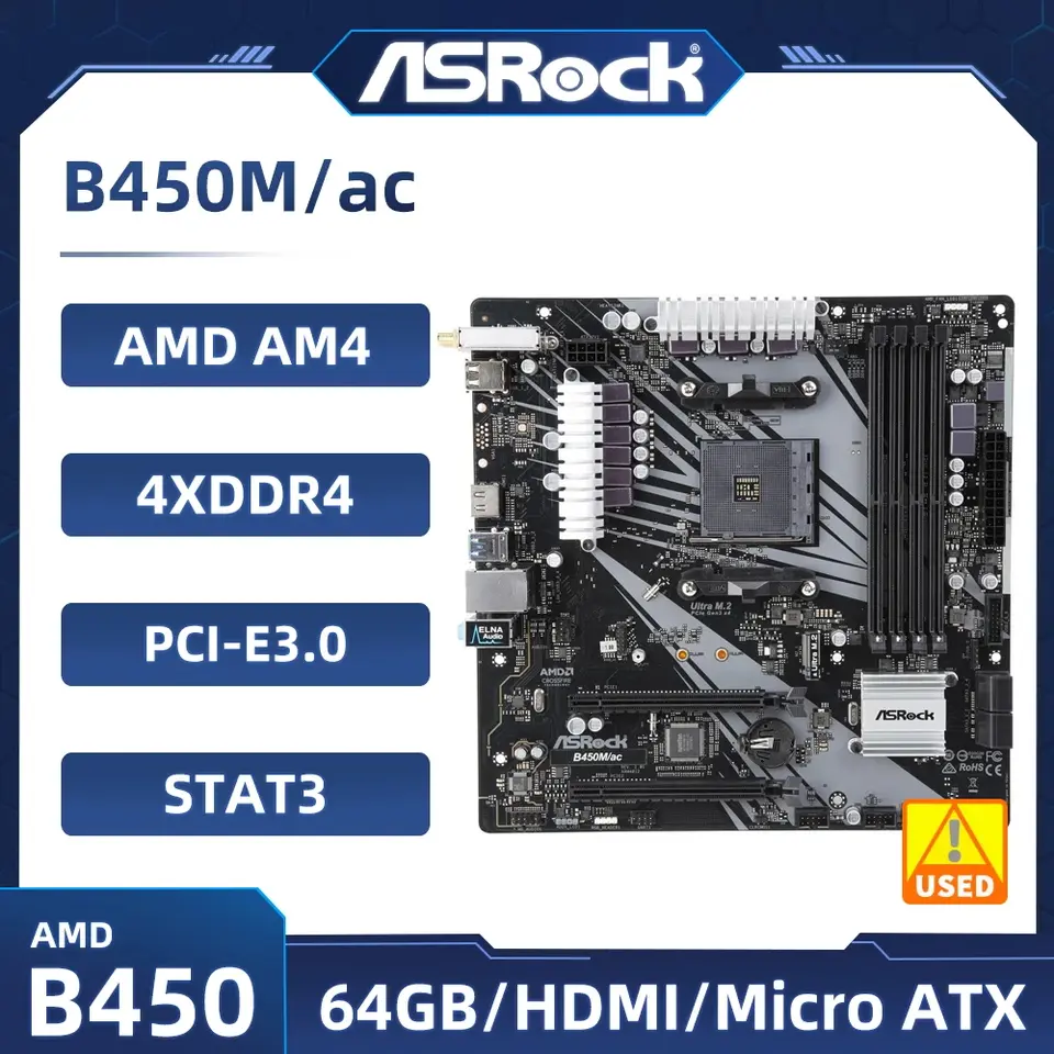 Boost Your Ryzen Cpu Potential With Asrock B450M Micro Atx Motherboard ...
