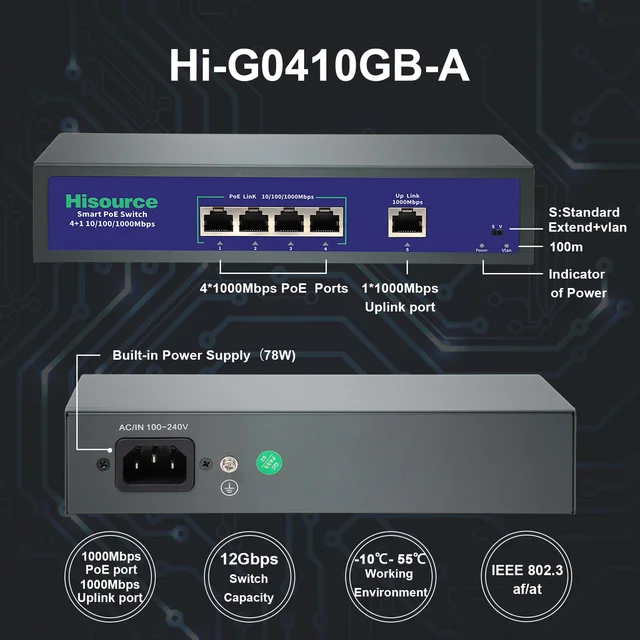 Hisource Network Switch Flagship Store Official Store