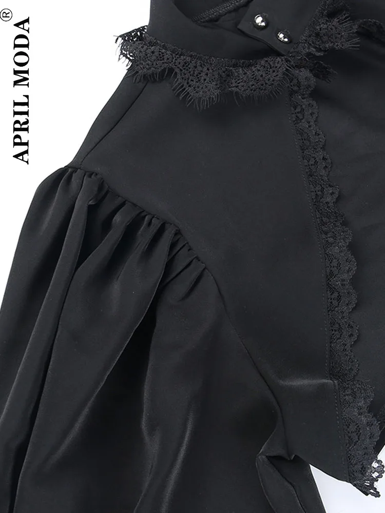 Lace Gothic Black Short Steampunk Crop Jacket Kawaii Vintage Gorgeous ...
