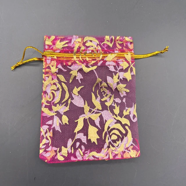 1000pcs Love Gift Pouches Rose Wedding Packaging Bag Jewelry Storage ...
