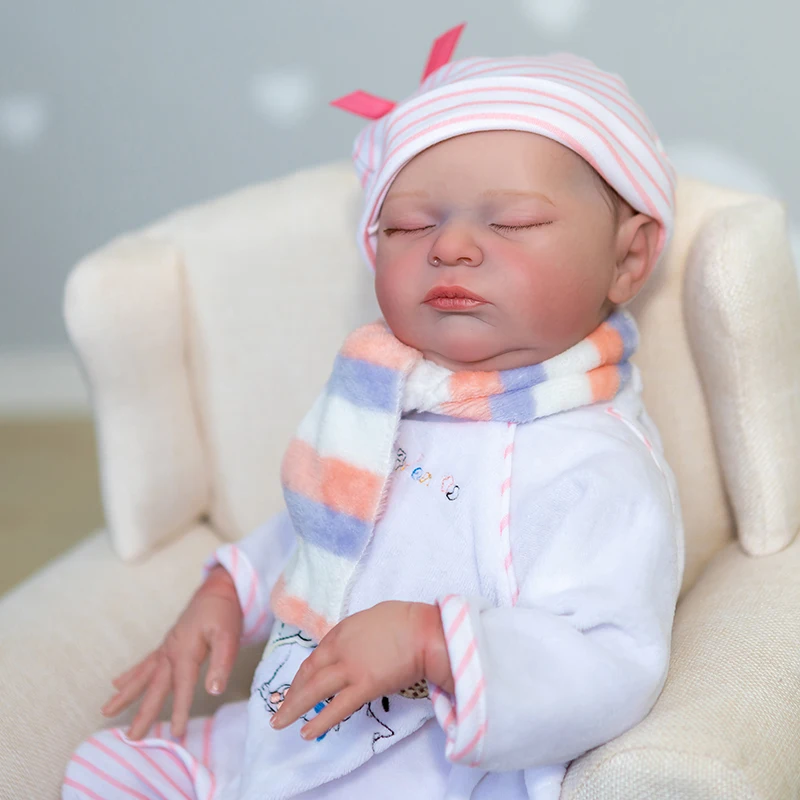 50cm Baby Size Reborn Popular Laura Lifelike Soft Touch Cuddly Skin ...
