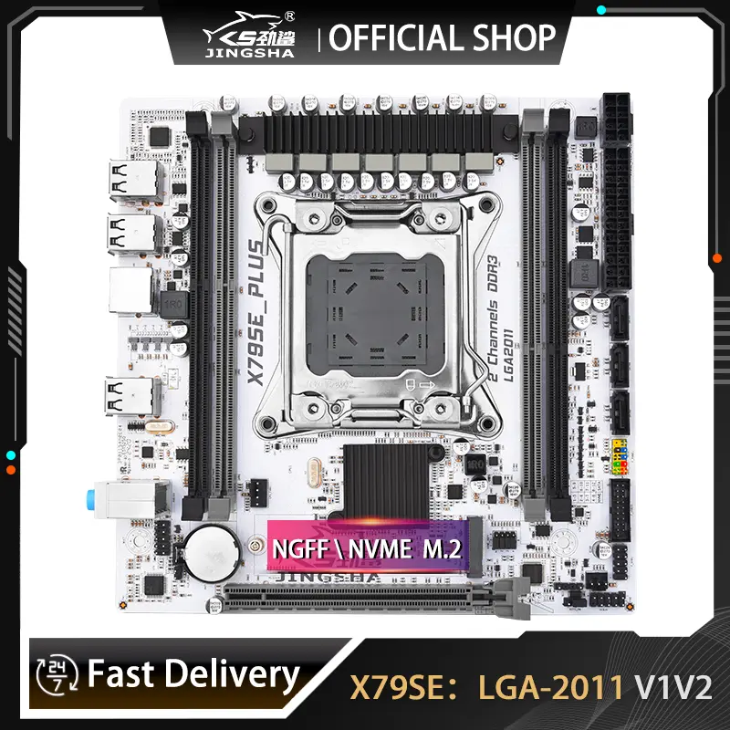 X79 Motherboard Lga 2011 Xeon E5 V1/V2, Ddr3 Up To 128Gb, Ngff Nvme M.2 ...