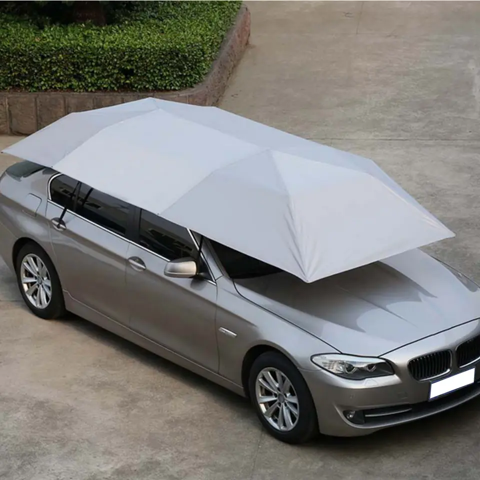 Portable Folded Car Umbrella Oxford Cloth Outdoor Anti UV Sun Proof Sun ...