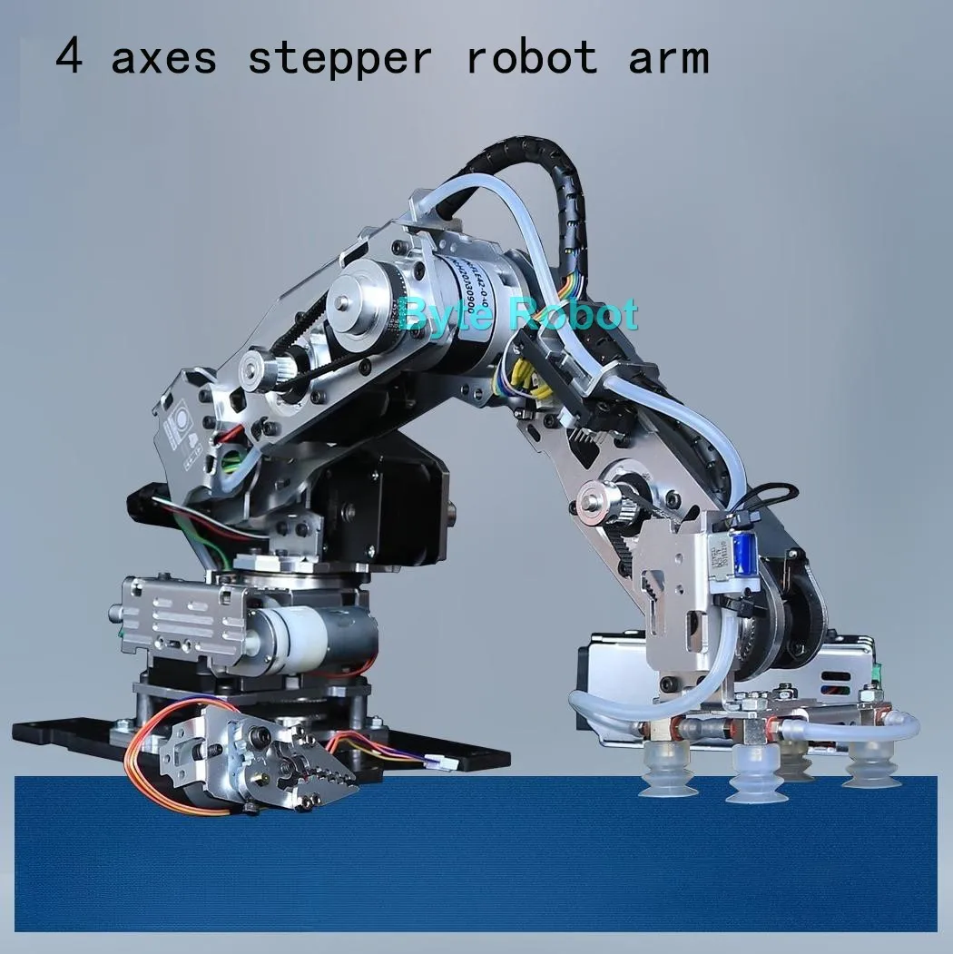 Big Load 4 DOF Metal RobotiArm with Suction Cup Pump Stepper Motor for ...