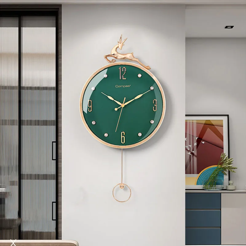 Creative Digital Clock Wall Big Size Luxury Interior Korean Modern ...
