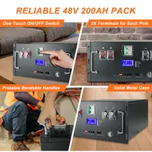 High-Capacity 48V Lifepo4 Battery Pack For Home And Rv, 6000+ Cycles ...