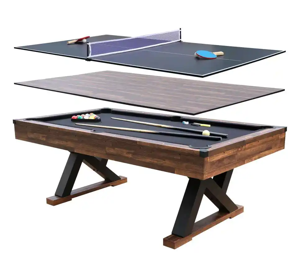 Unfold Endless Fun With Our 7Ft Multi-Function Snooker & Ping Pong Table!