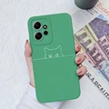 Case For Xiaomi Redmi Note 12 12S 4G 5G Liquid Silicone Smooth Soft ...